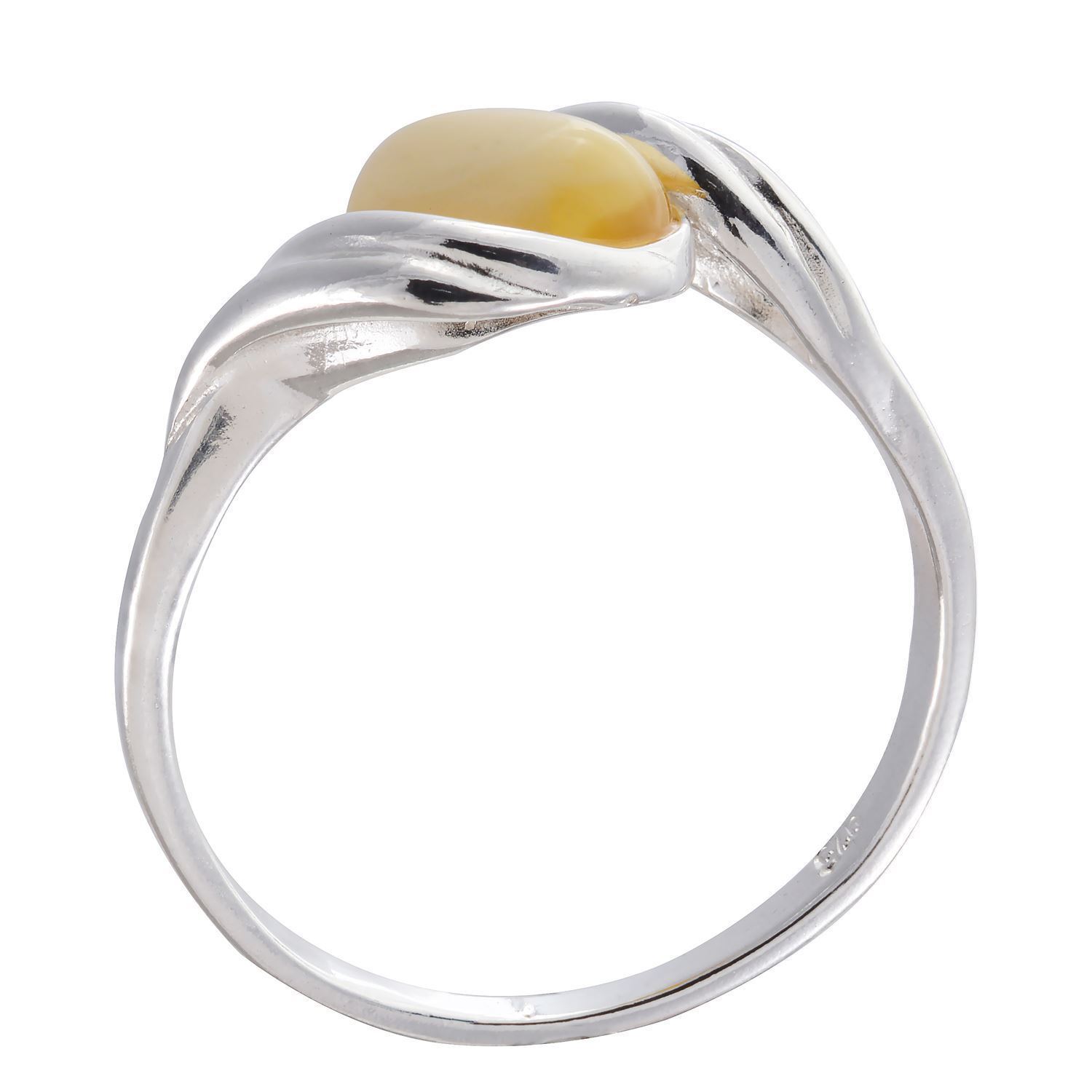 Sterling Silver and Baltic Butterscotch Amber Ring Danielle