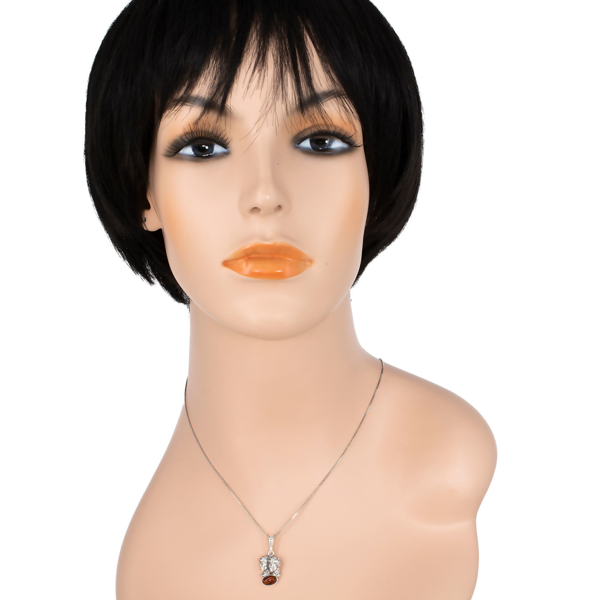 Sterling Silver Baltic Honey Amber Gemini Zodiac Pendant Necklace For ...